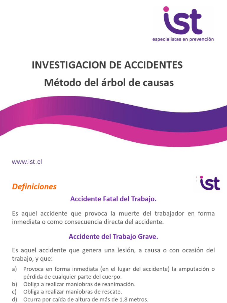 Inv. Accidentes Arbol de Causas - Resumido Ultima Version Aag | PDF ...
