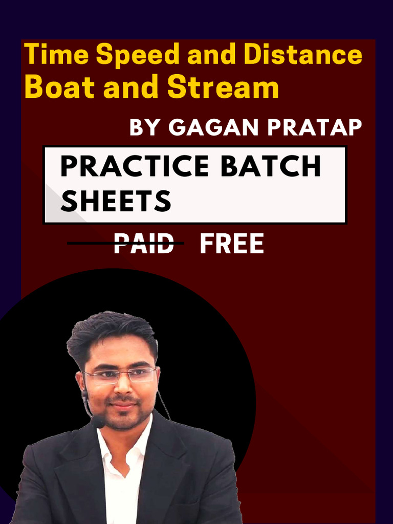 Time Speed and Distance & Boat and Stream by Gagan Pratap | PDF