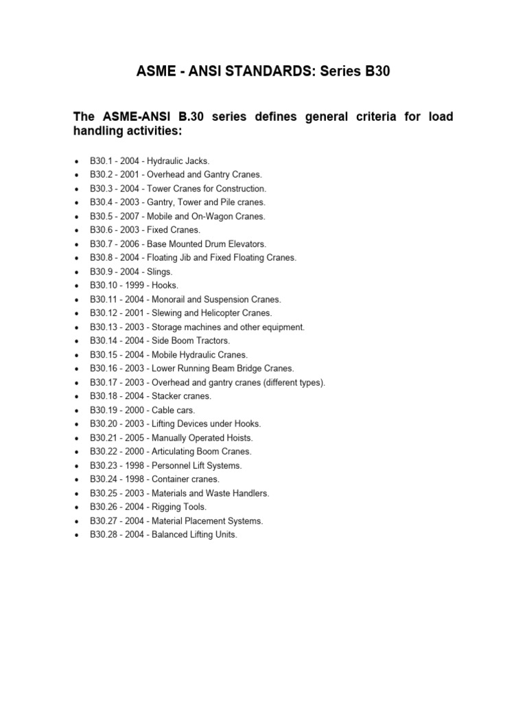 Asme b30 | PDF