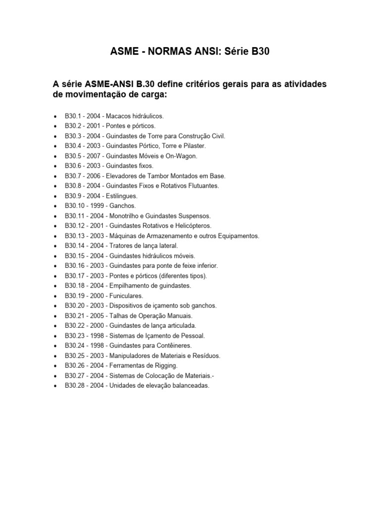 Asme b30 | PDF