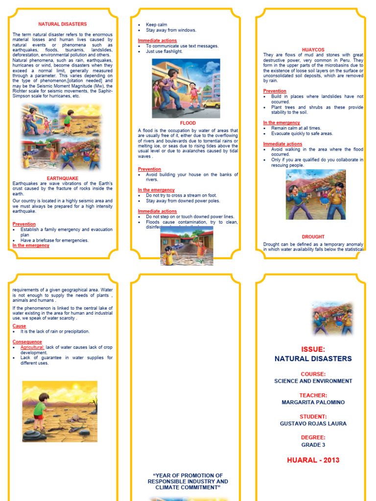 TRIPTYCH Natural Disasters | PDF