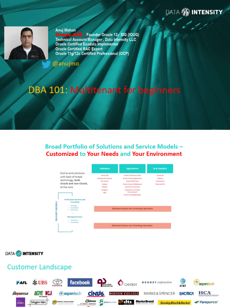 MohanDBA 101-Multitenant For Beginners | PDF | Databases | Oracle Database