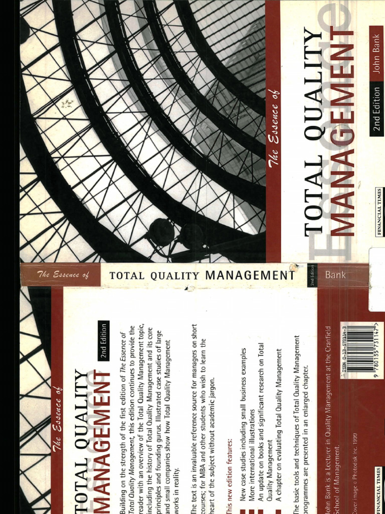 The Essence of Total Quality Mangement | PDF