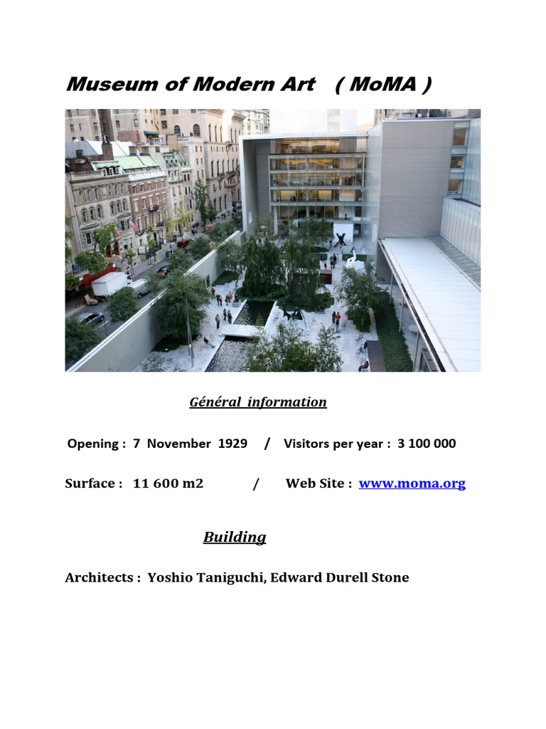 Museum of Modern Art | PDF | Art Movements | Modernism