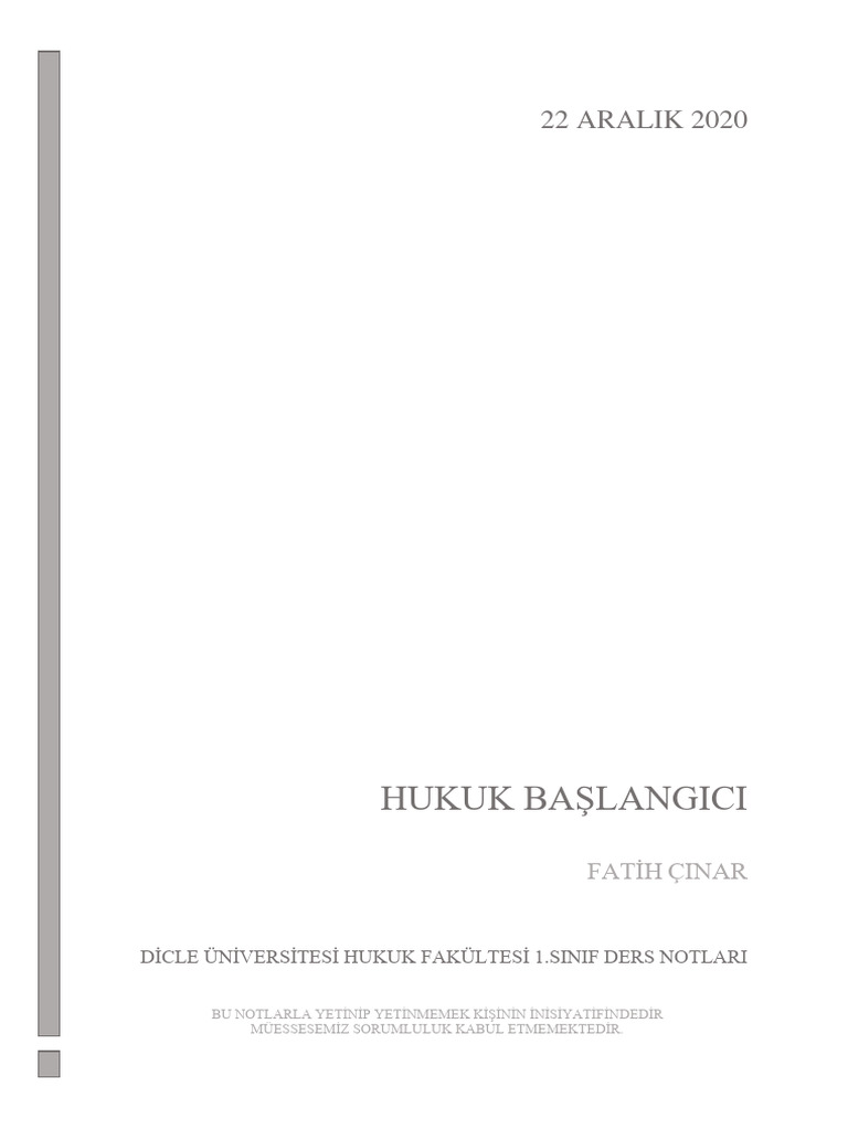 Hukuk Baslangi̇ci̇ Ilk Donem | PDF Hukuk Baslangi̇ci̇ Ilk Donem | PDF