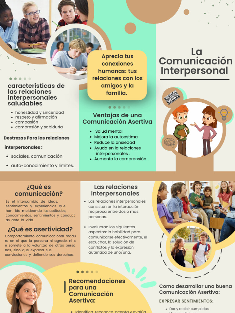 Triptico de La Comunicacion Interpersonal | PDF