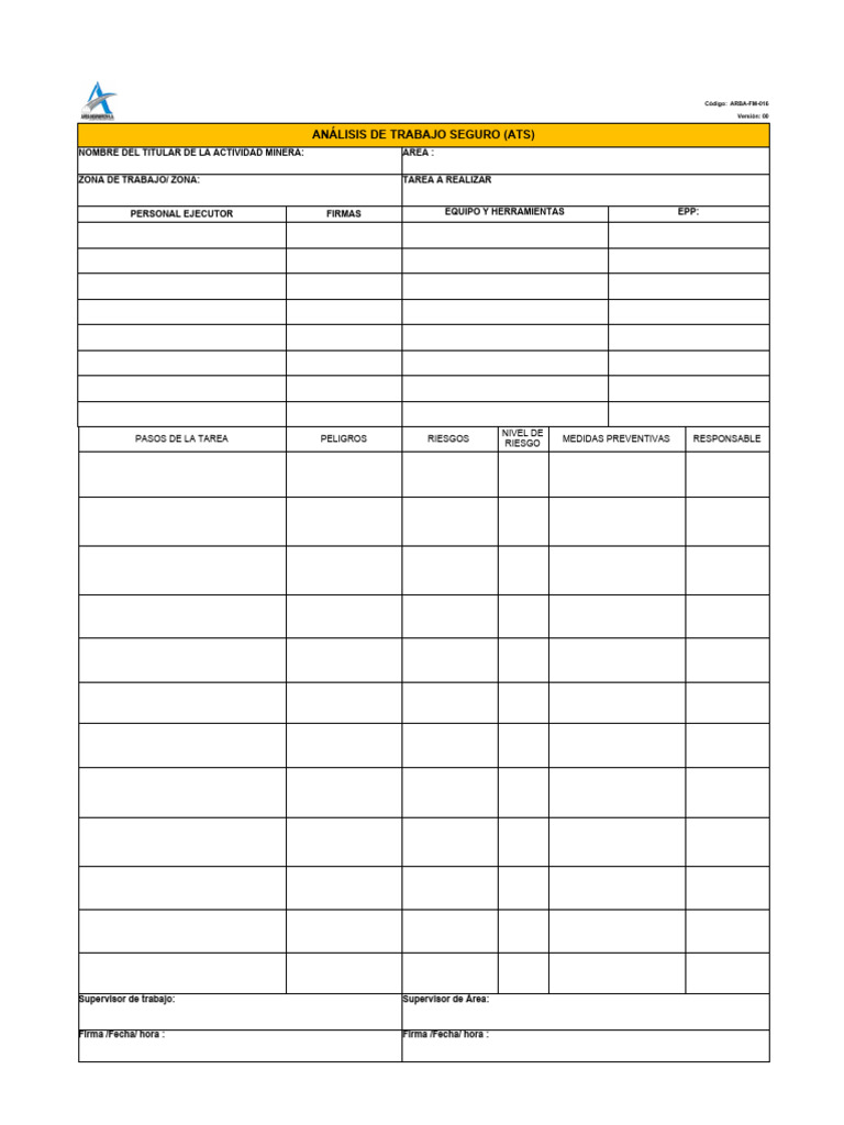Arba-Fm-016 Ats | PDF