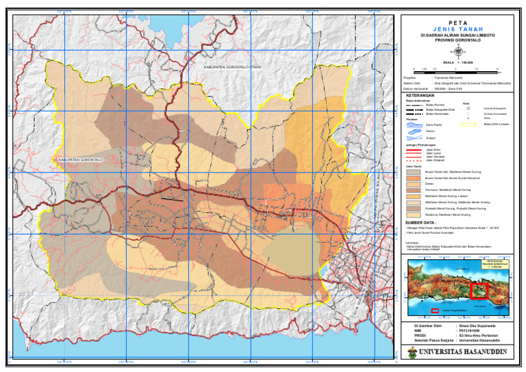 Peta Jenis Tanah DAS Limboto | PDF