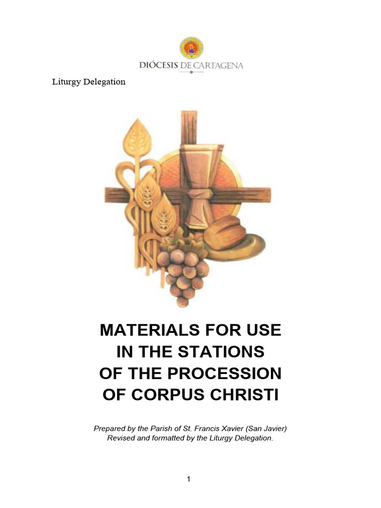 Materials for the stations of the Corpus Christi procession | PDF ...