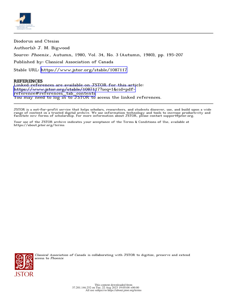 Diodorus and Ctesias | PDF