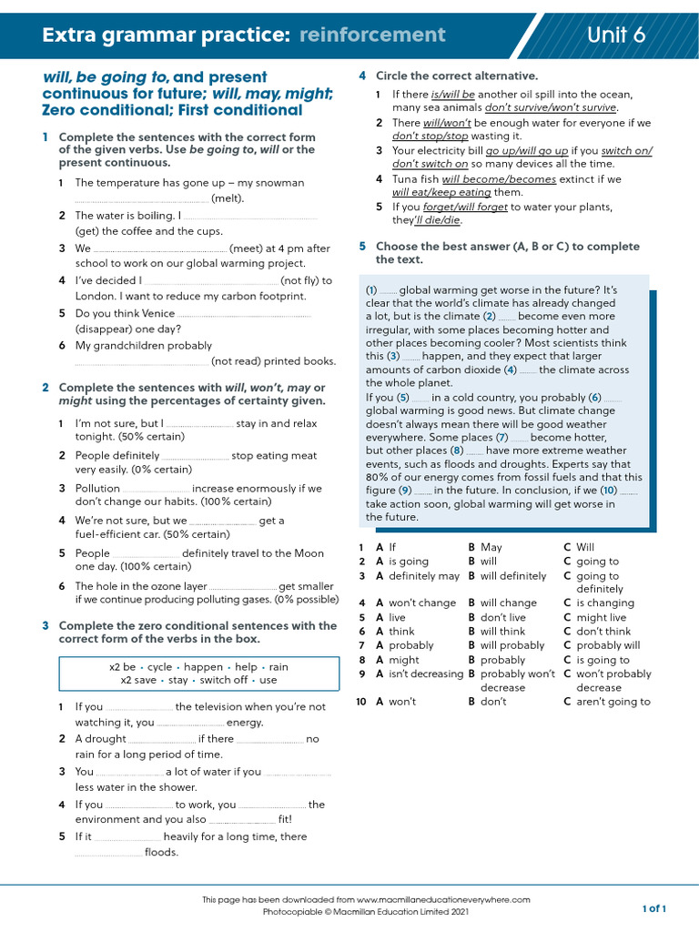 B1_U6_Extra_Grammar_Practice_Reinforcement | PDF