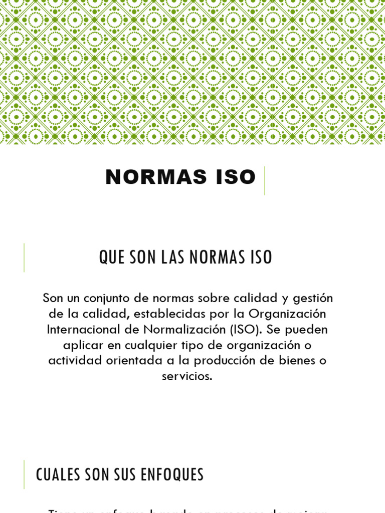 Normas ISO | PDF