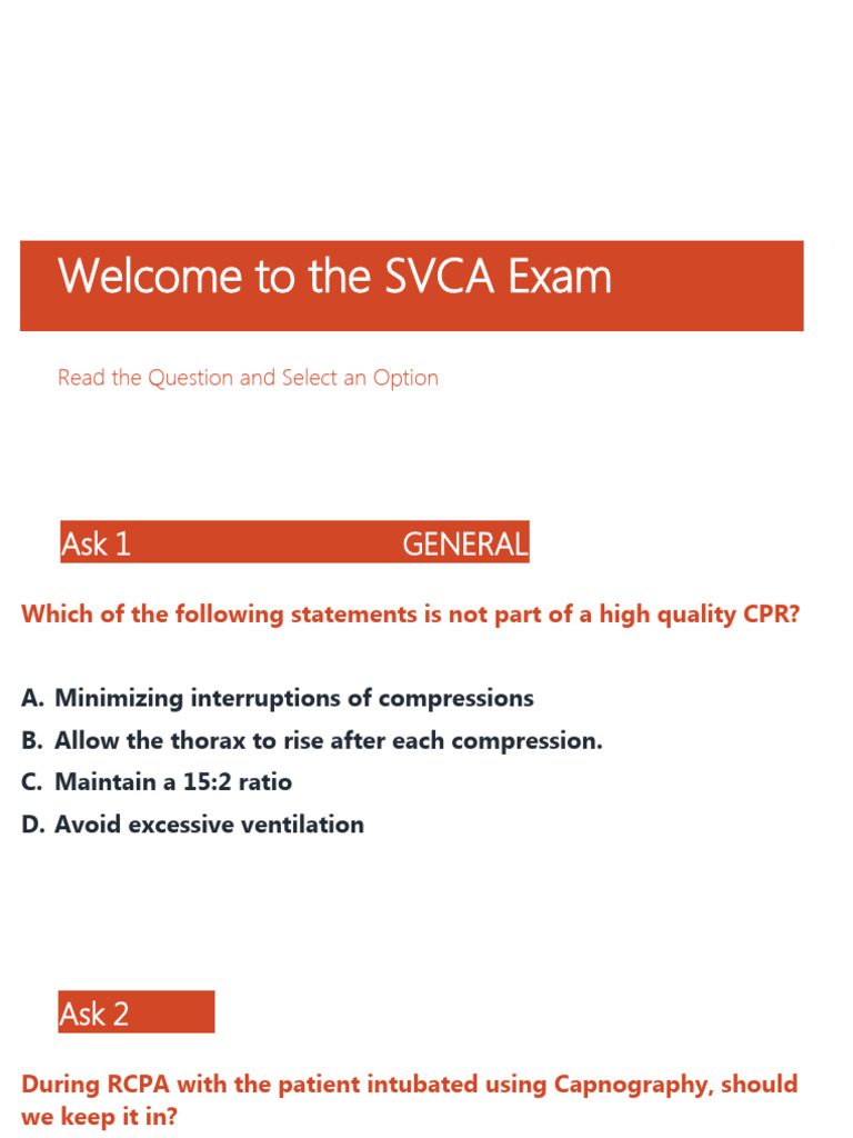 Acls exam | PDF | Cardiopulmonary Resuscitation | Internal Medicine