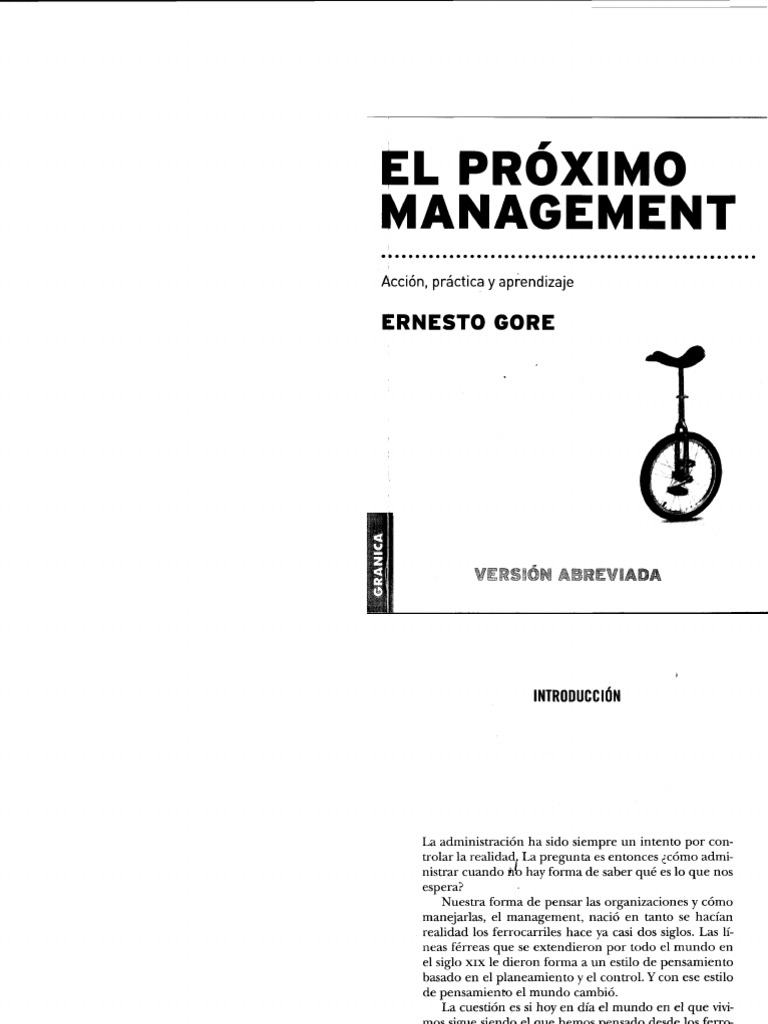 Gore - El Proximo Management | PDF