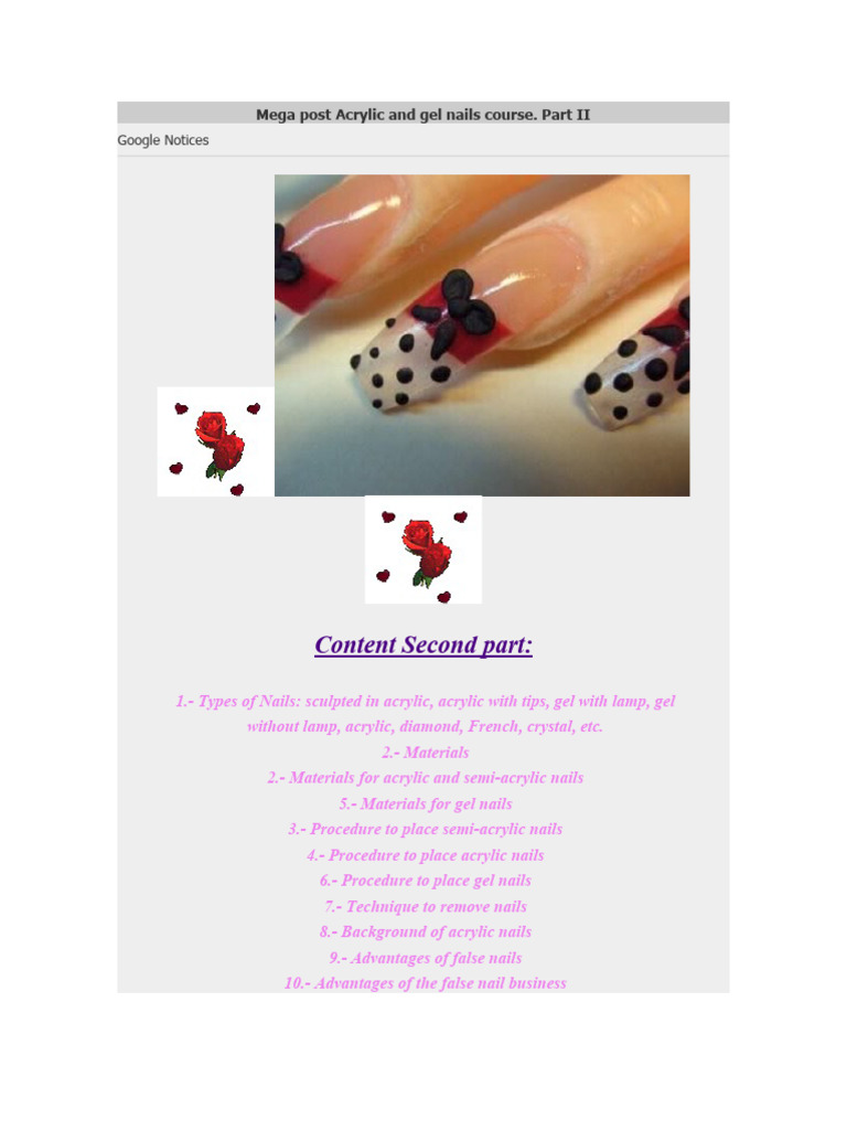 Mega Post Acrylic and Gel Nails Course | PDF