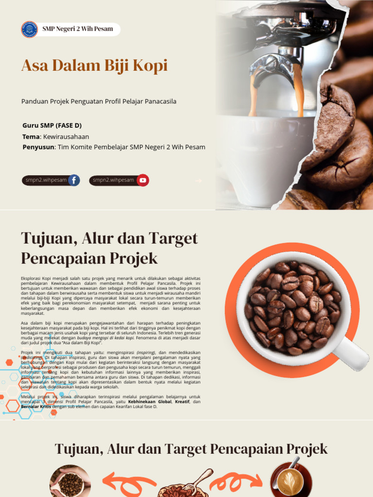 Modul Projek - ASA DALAM BIJI KOPI - Fase D | PDF