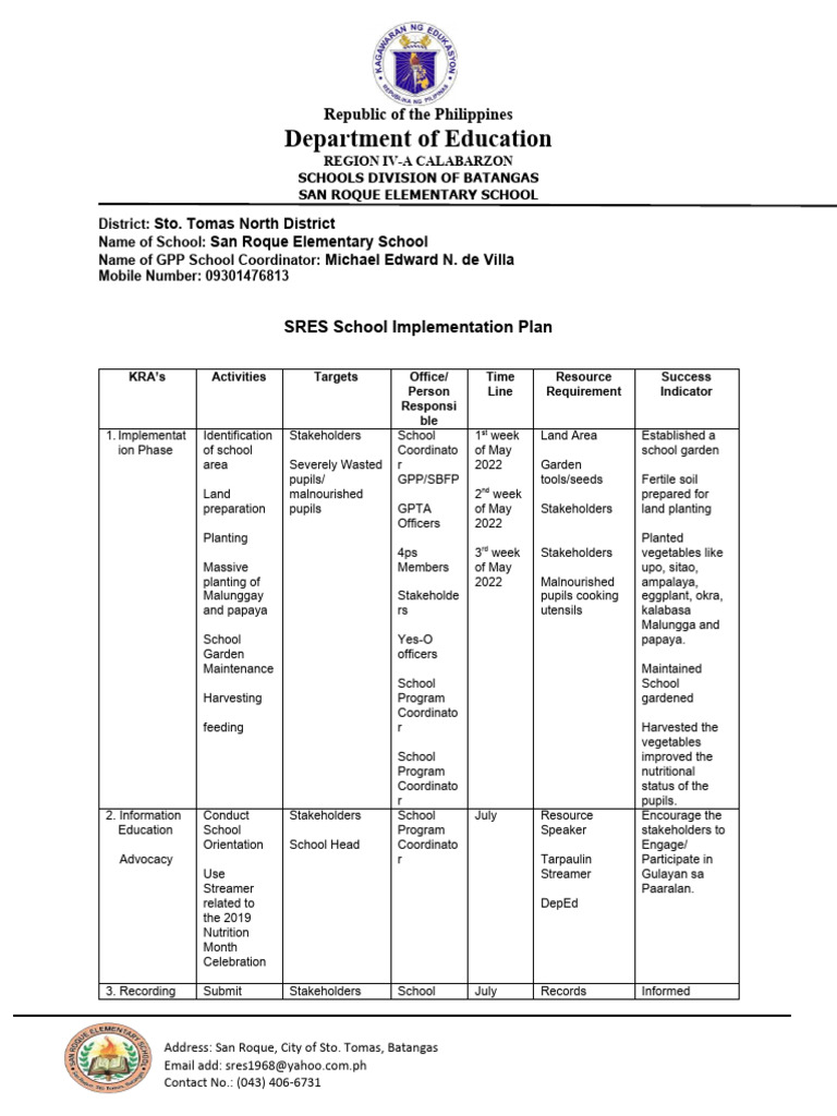 GPP Implementation Plan | PDF