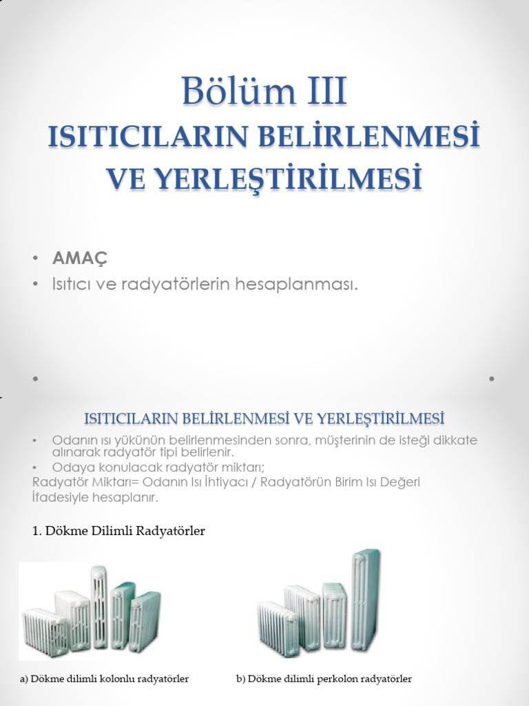 3.bolum-Iisitici-Secimi Ve Yerlestirilmesi | PDF