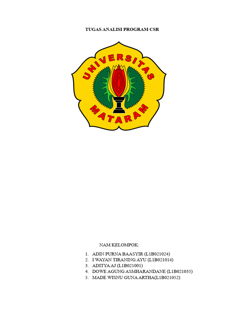 TUGAS KELOMPOK UTS CSR ANALISI PROGRAM CSR BANK NTB Syariah | PDF
