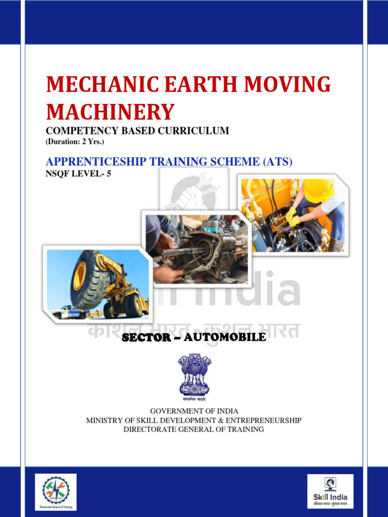 Curriculum - Mechanic Earth Moving Machinery | PDF