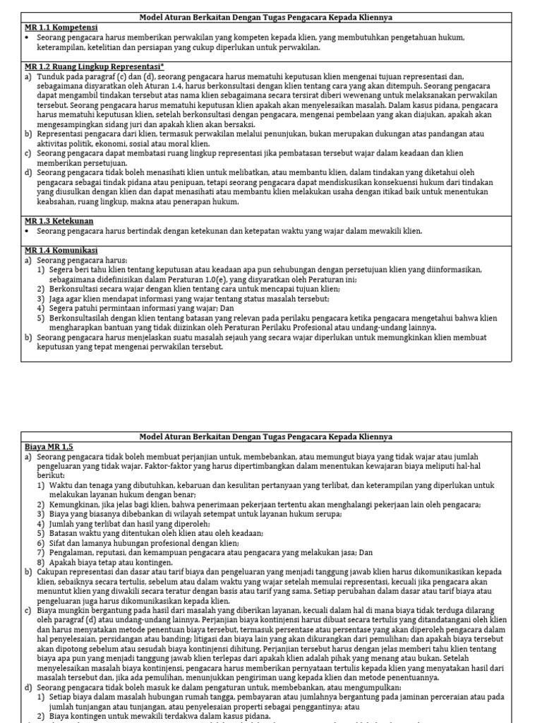 Bagan Aturan Model | PDF