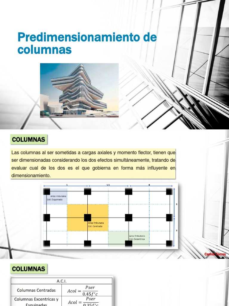 9) Predimensionamiento de Columnas | PDF