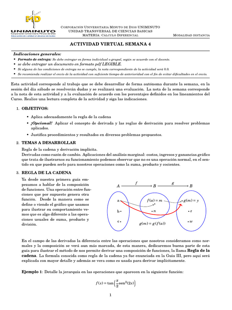 Guía 4 - Derivación Implícita | PDF | Derivado | Función (Matemáticas)