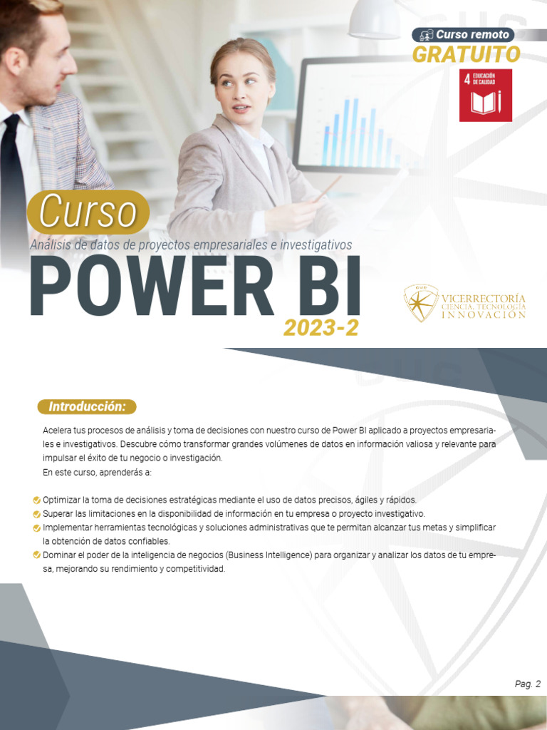 Brochure Curso Power BI 2023-2 | PDF