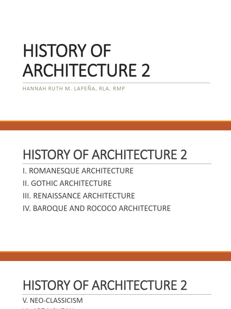 HISTORY-OF-ARCHITECTURE-2_renaissancebaroque | PDF