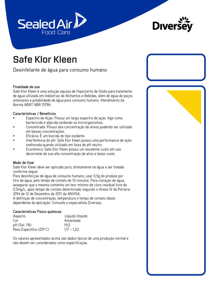 PIS Safe Klor Kleen | PDF