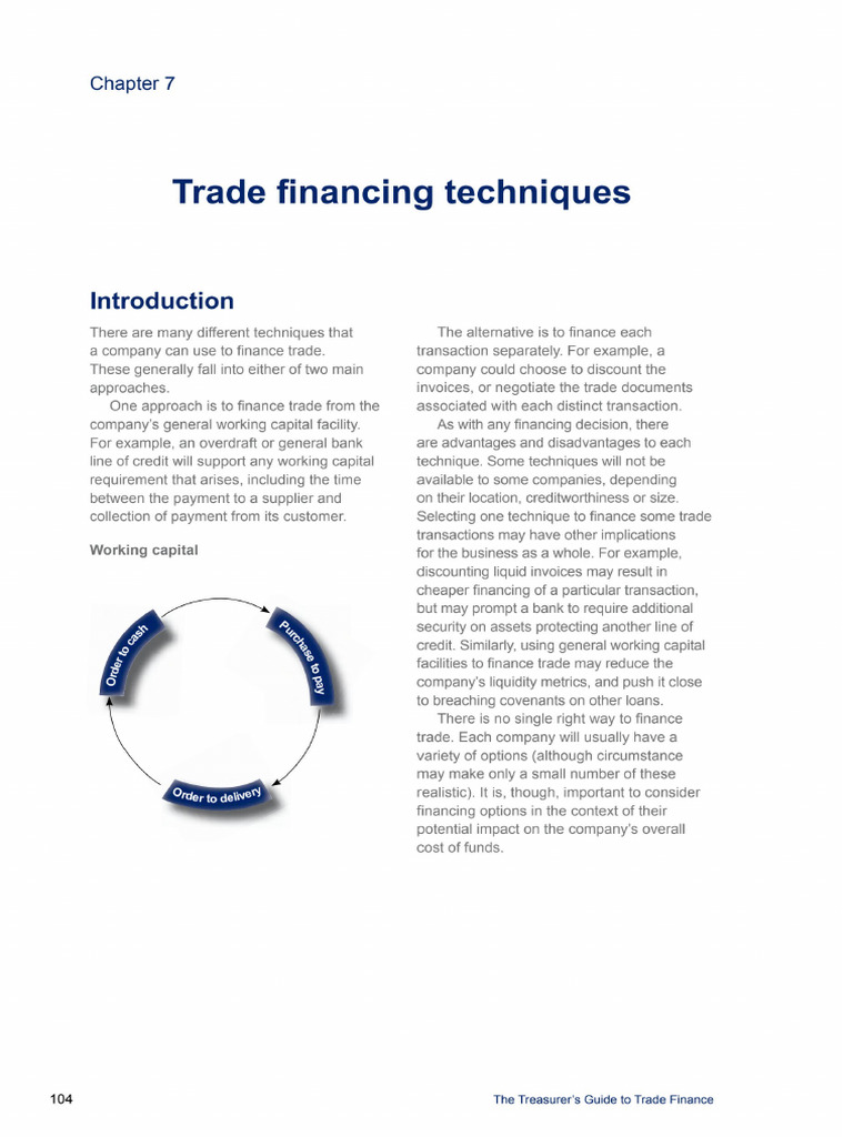 ITF2 - RBS The Treasurer's Guide Chapter 7 - Part 1 | PDF