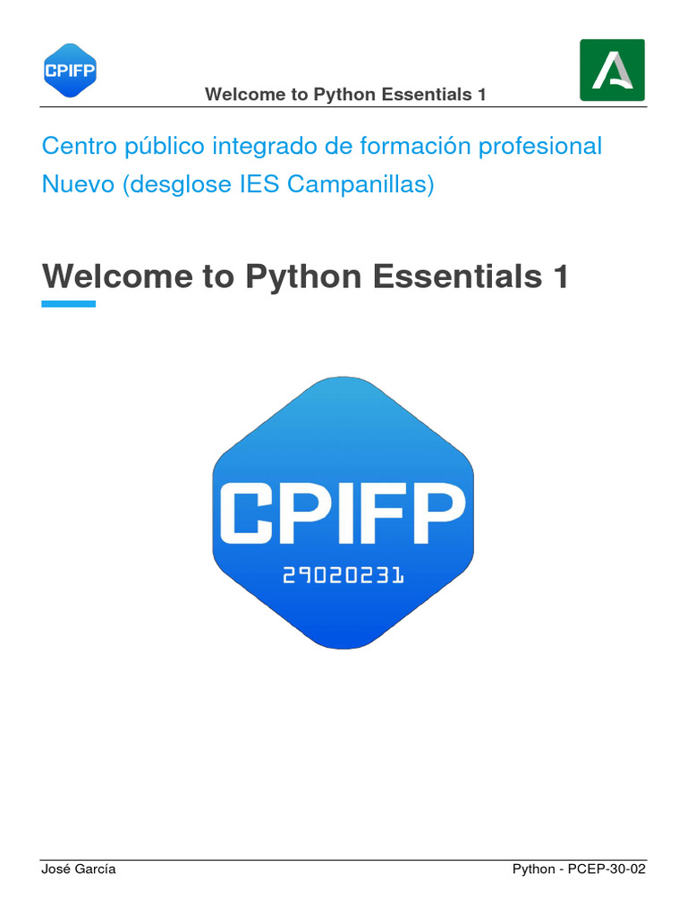 00-Python Essentials 1 (Aligned With PCEP-30-02) | PDF | Python (Programming Language ...