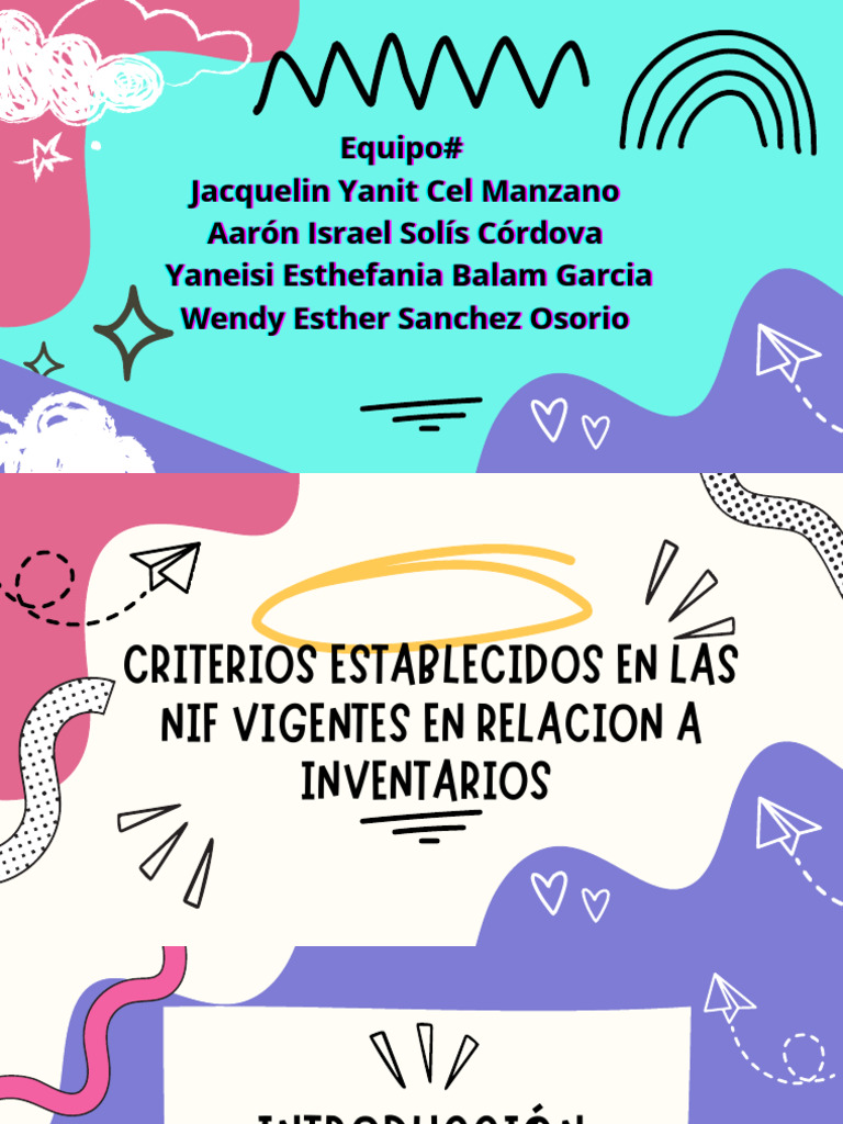 Criterios Establecidos en Las Nif Vigentes en Relacion a Inventarios ...