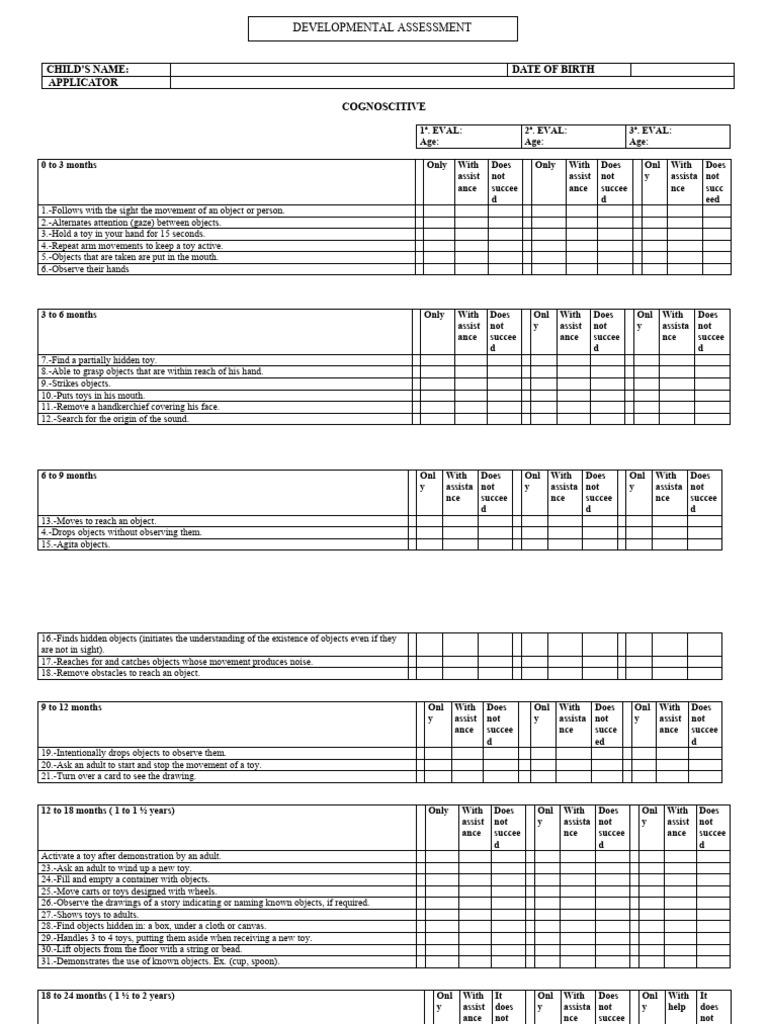 Development Tables MARGARITA RAMOS. | PDF | Word | Thumb