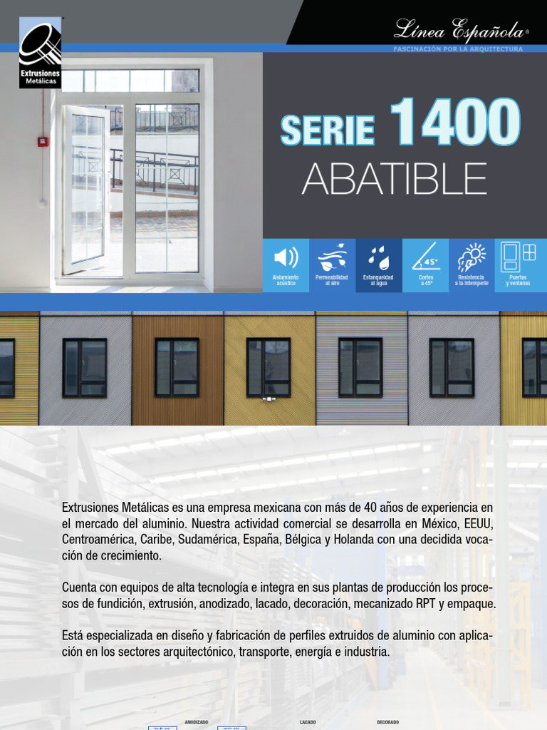 Catalogo Serie 1400 Web 2023 | PDF | Tornillo | Aluminio