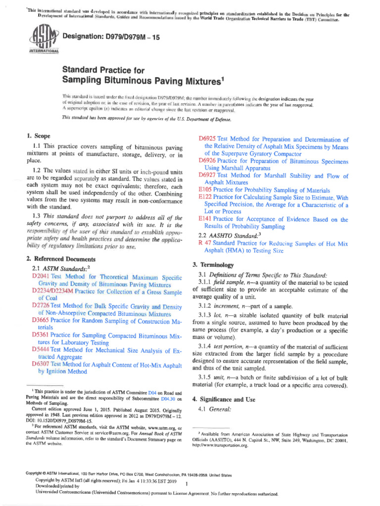 ASTM D 979 | PDF