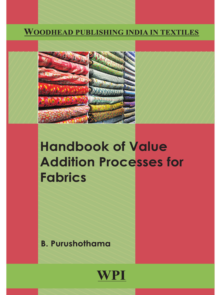 Handbook of Value Addition Processes For Fabrics | PDF | Secondary ...