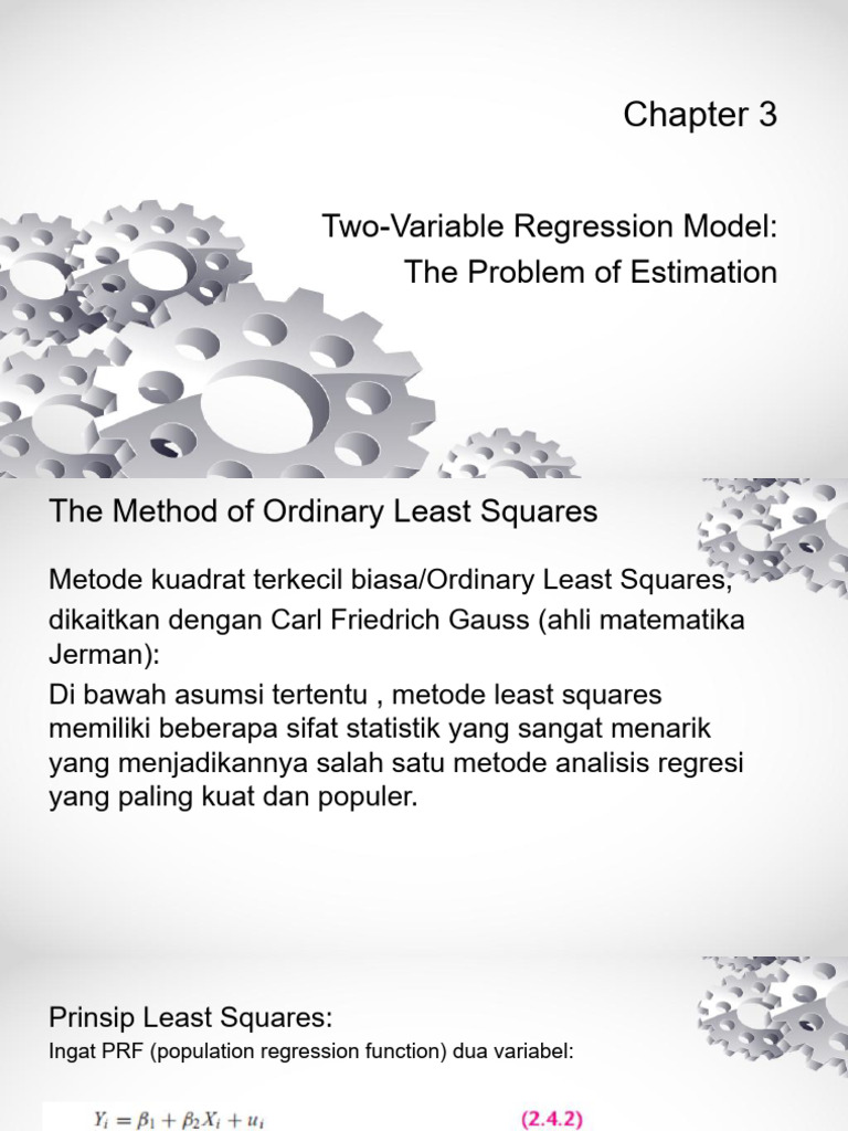4. b. Two-Variable Regression Model | PDF