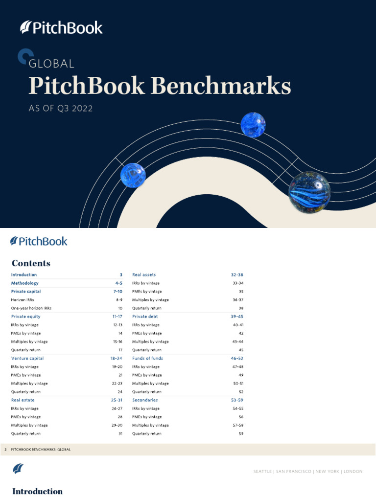 PitchBook Private Market Benchmarks | PDF | Money | Business
