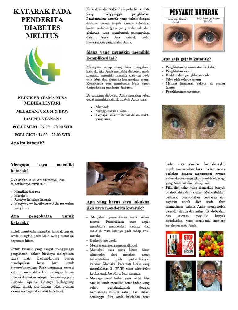 Leaflet KATARAK | PDF | Kesehatan Holistik