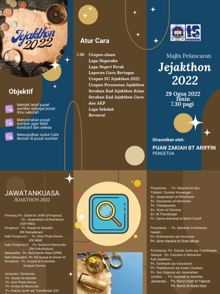 Buku Program Pelancaran Perasmian Jejakthon 2022 | PDF