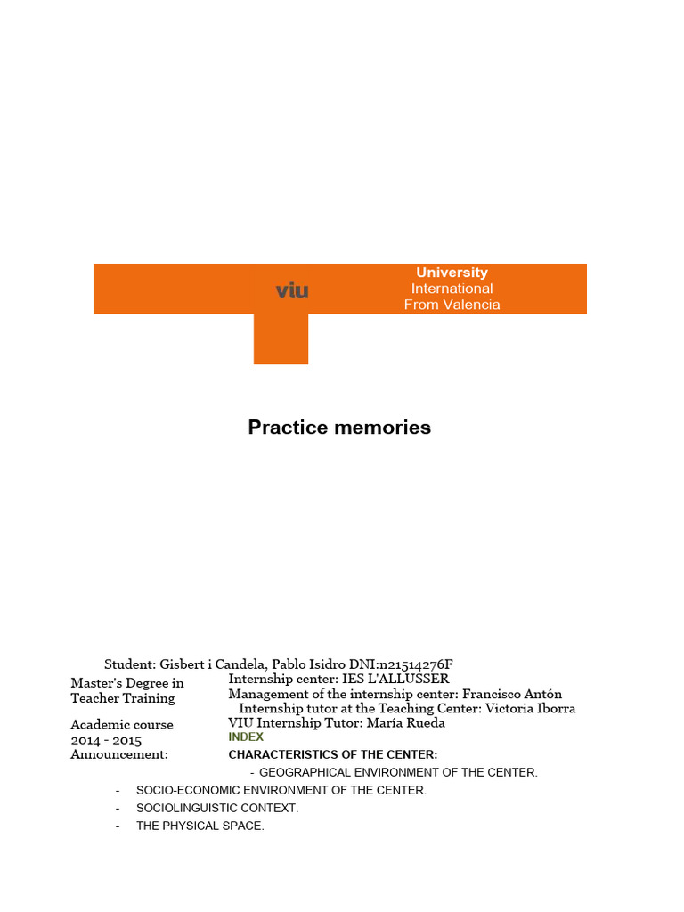 Practice Memory | PDF | Teachers | Learning