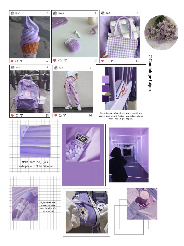 Caja de Stickers Morado Pastel @guadalupe López | PDF