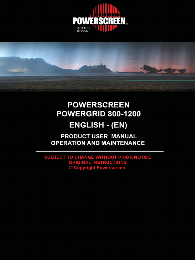 Powergrid 800-1200 Operations Manual REV 4 | PDF | Electrician | Safety