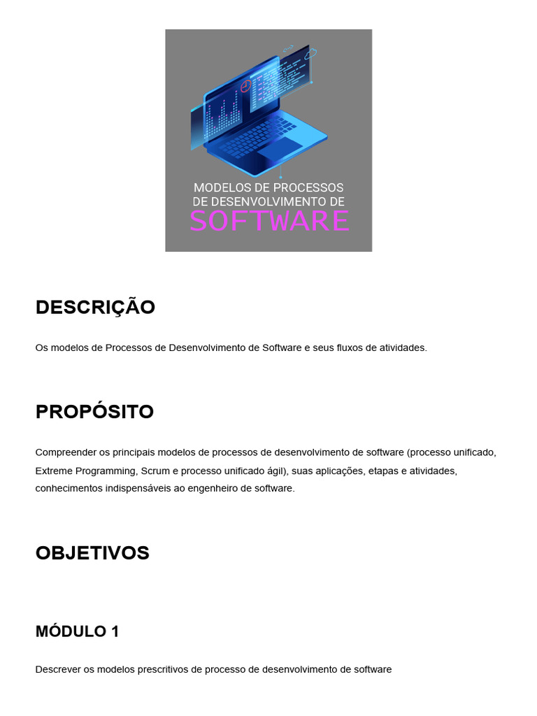 Tema 3 - Modelo de Processos de Desenvolvimento de Software | Download grátis PDF | Linguagem de ...