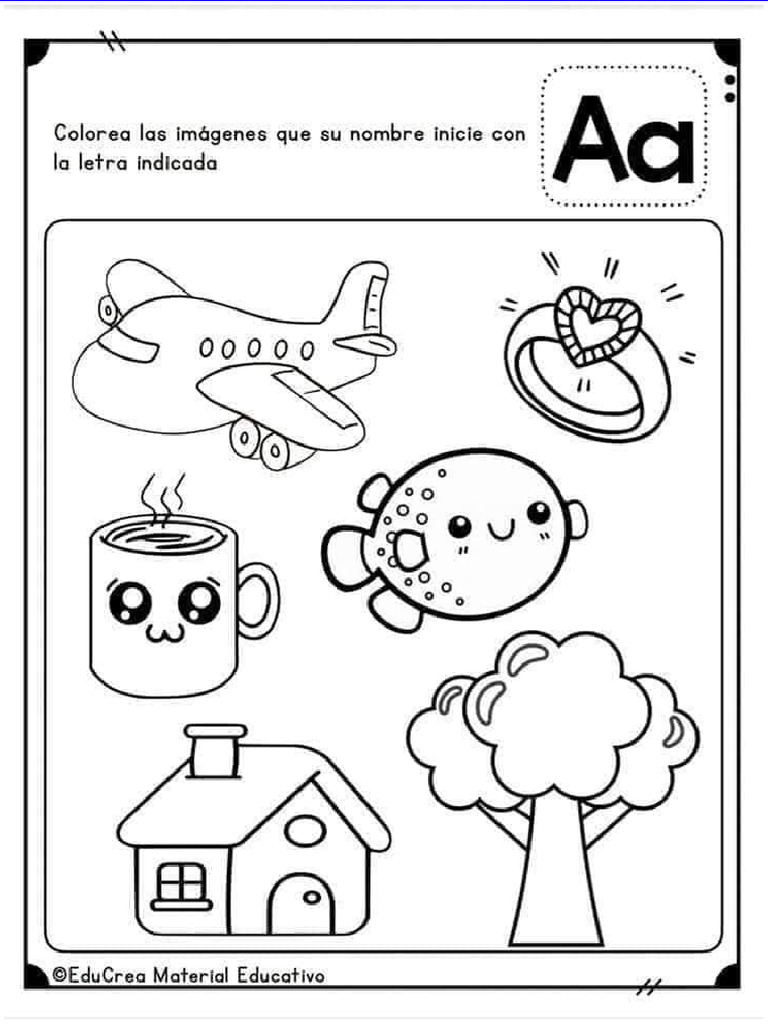 Aprendamos Abecedario Con Imagenes Me360 | PDF