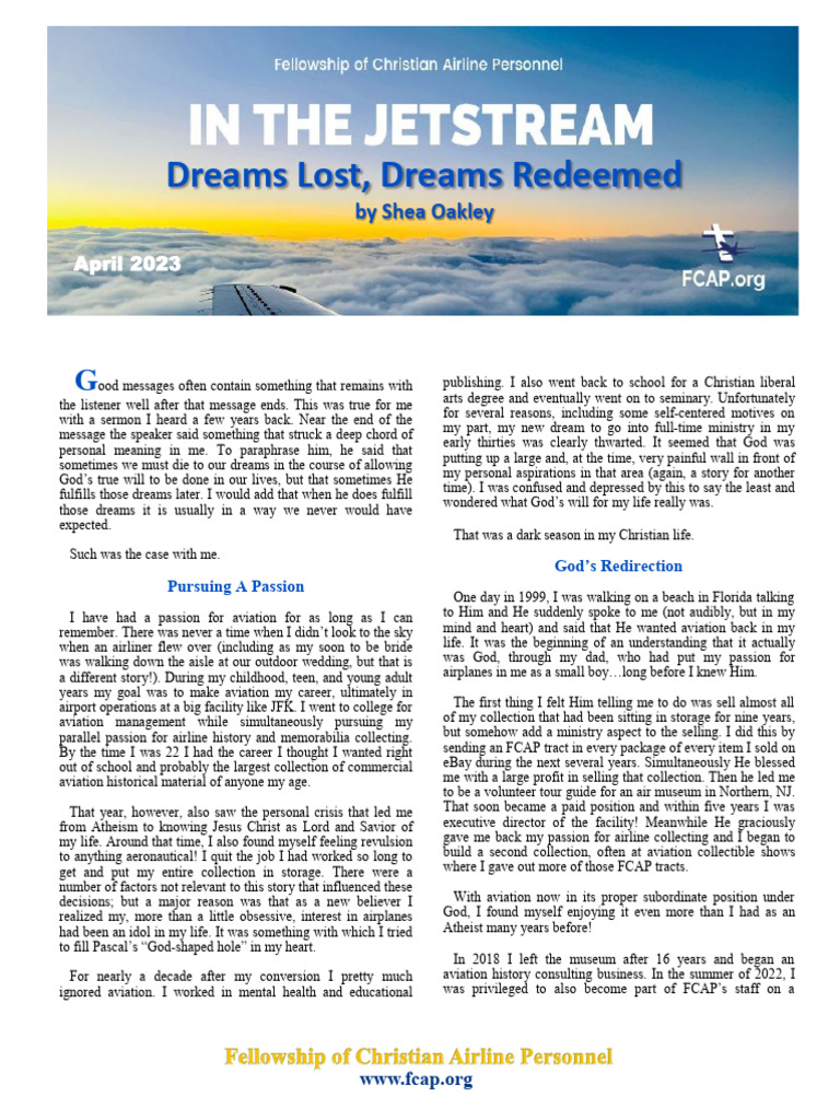 Dreams Lost Dreams Redeemed April 2023 Oakley | PDF | Foreign Language ...