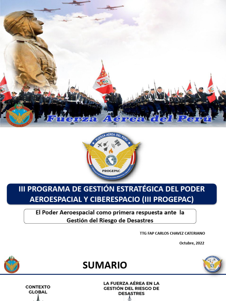3 III PROGEPAC - El Poder Aeroespacial Como Primera Respuesta Ante GRD ...