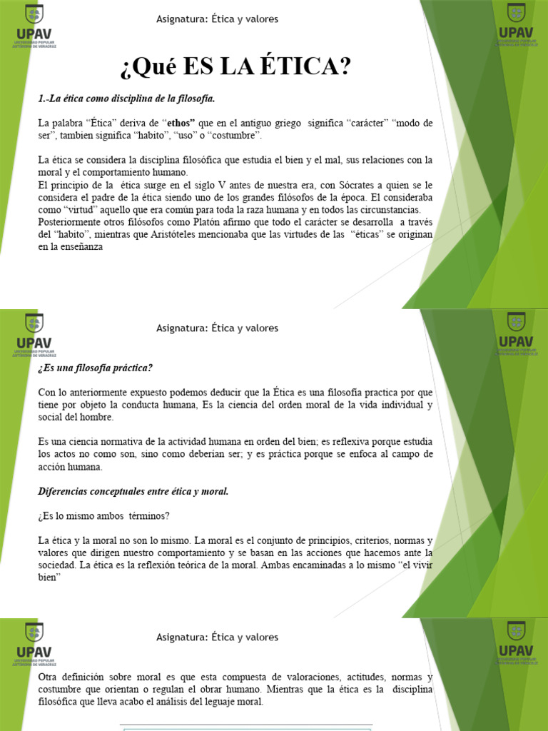 Que Es La Etica | PDF | Moralidad | Virtud