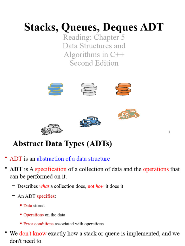 Lec14. Stacks, Queues, Deque | PDF | Queue (Abstract Data Type) | C++ Lec14. Stacks, Queues, Deque | PDF | Queue (Abstract Data Type) | C++